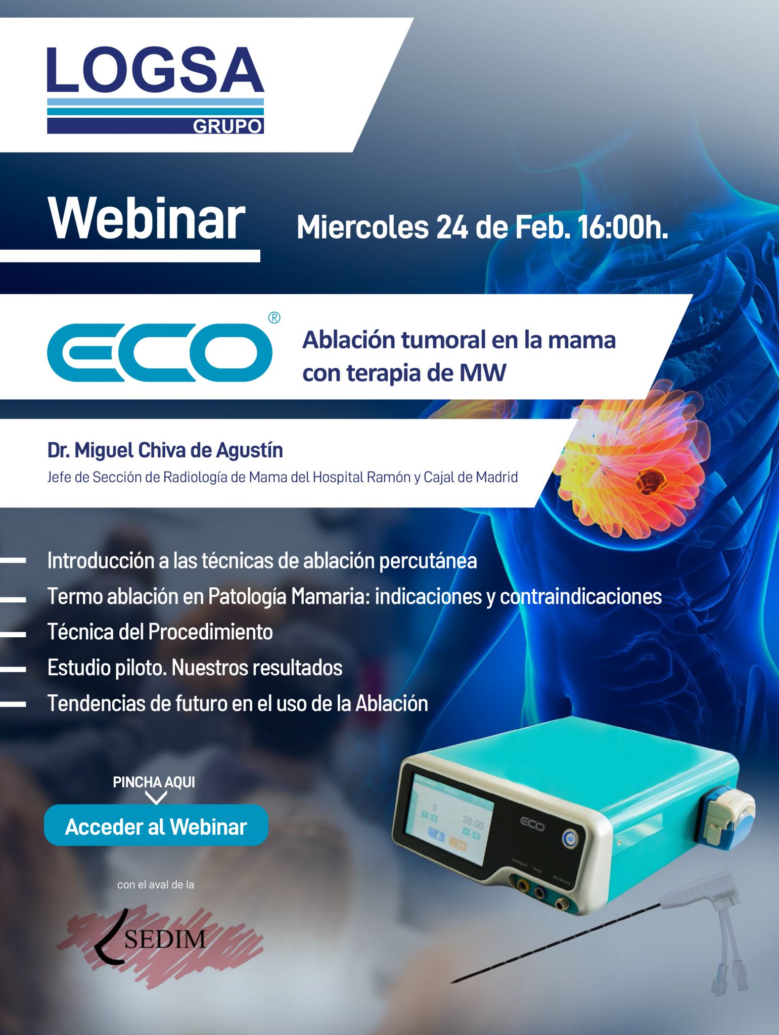 Seminario “Ablación tumoral en la mama con terapia de MW” | LOGSA ...